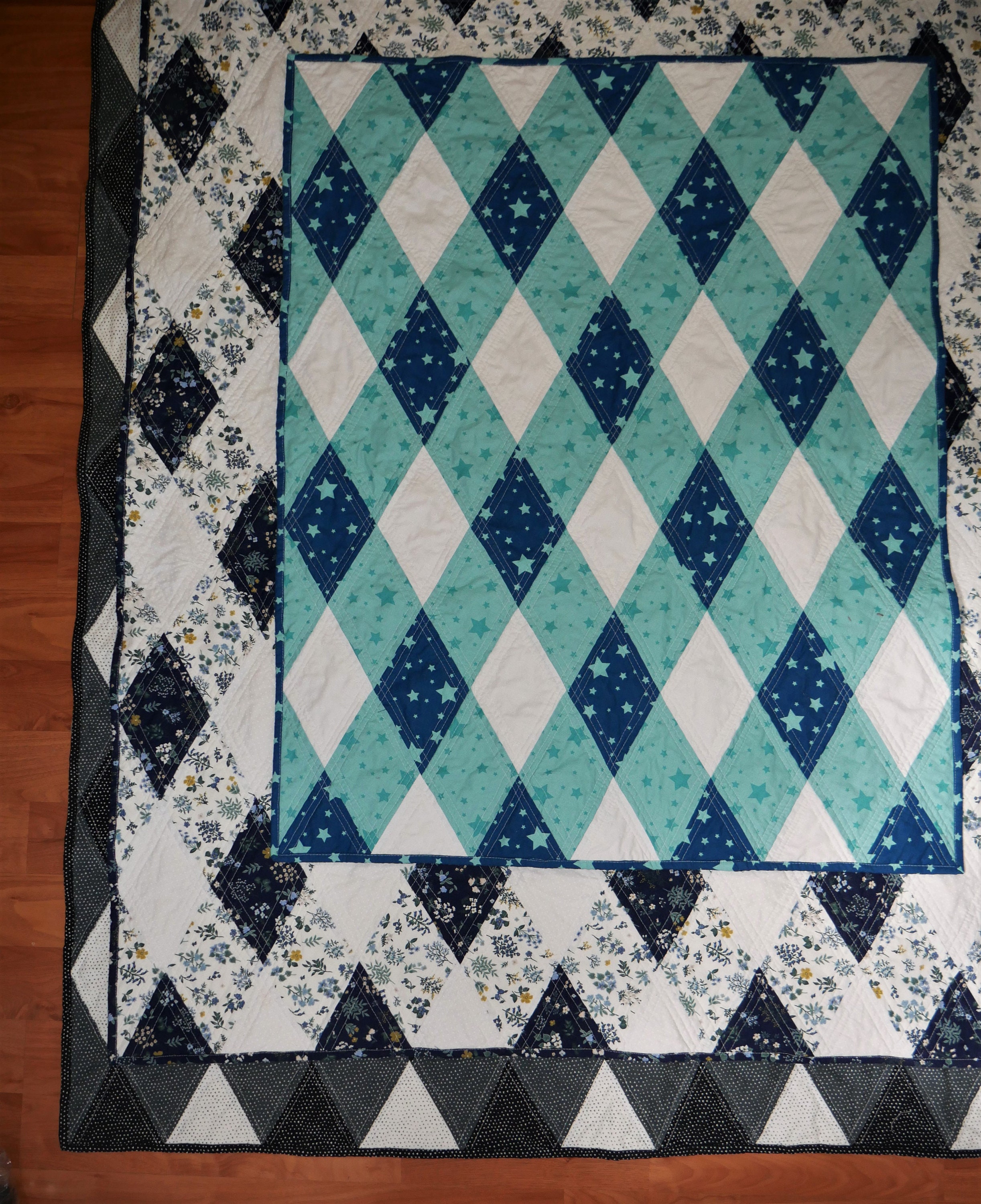 Gingham Quilt Pattern - Farmhouse Plaid Quilt Pattern - Diamond Plaid ...