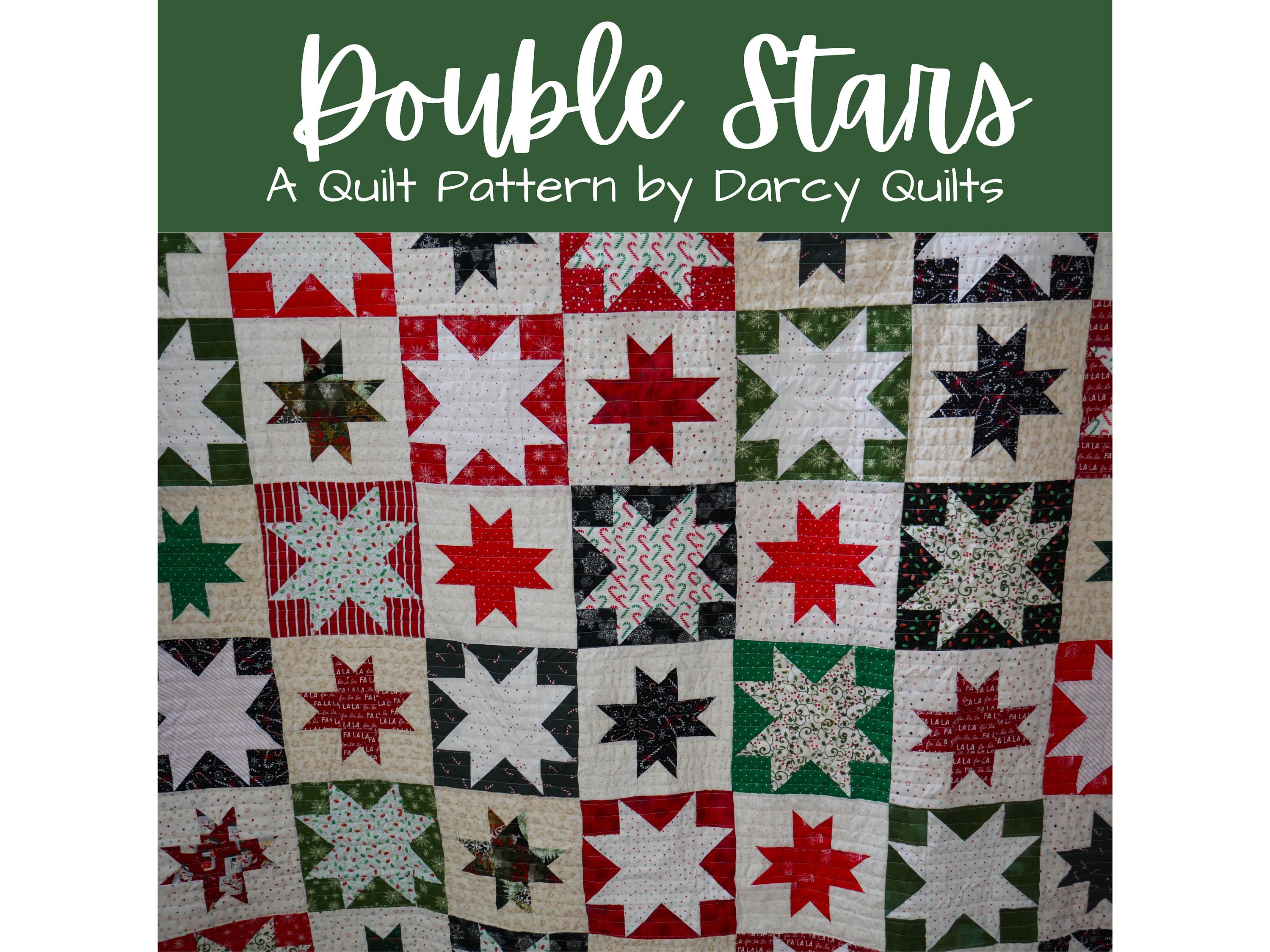 Christmas Quilt Patterns, Double Stars Quilt Pattern, Sawtooth Stars Quilt Blocks, Quilt Block ...