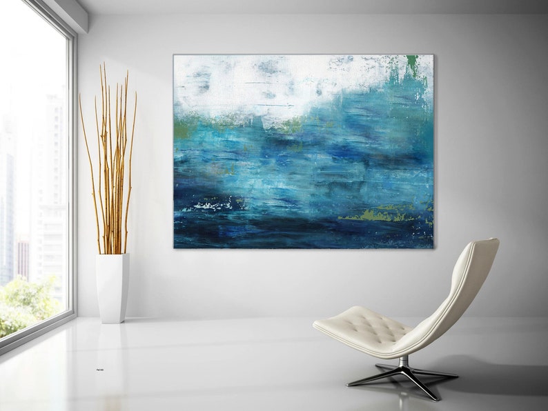 Large Ocean Canvas Oil Painting Large Wall Sea Painting - Etsy