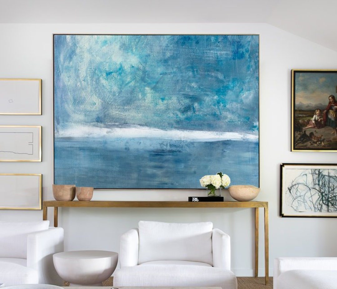 Original Sky Sea Canvas Paintinglarge Sky and Sea - Etsy