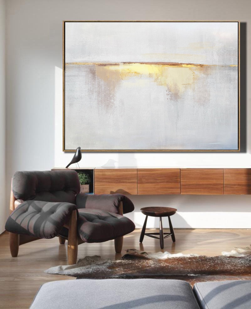 Sunrise Landscape Paintinglarge Abstract Painting on - Etsy