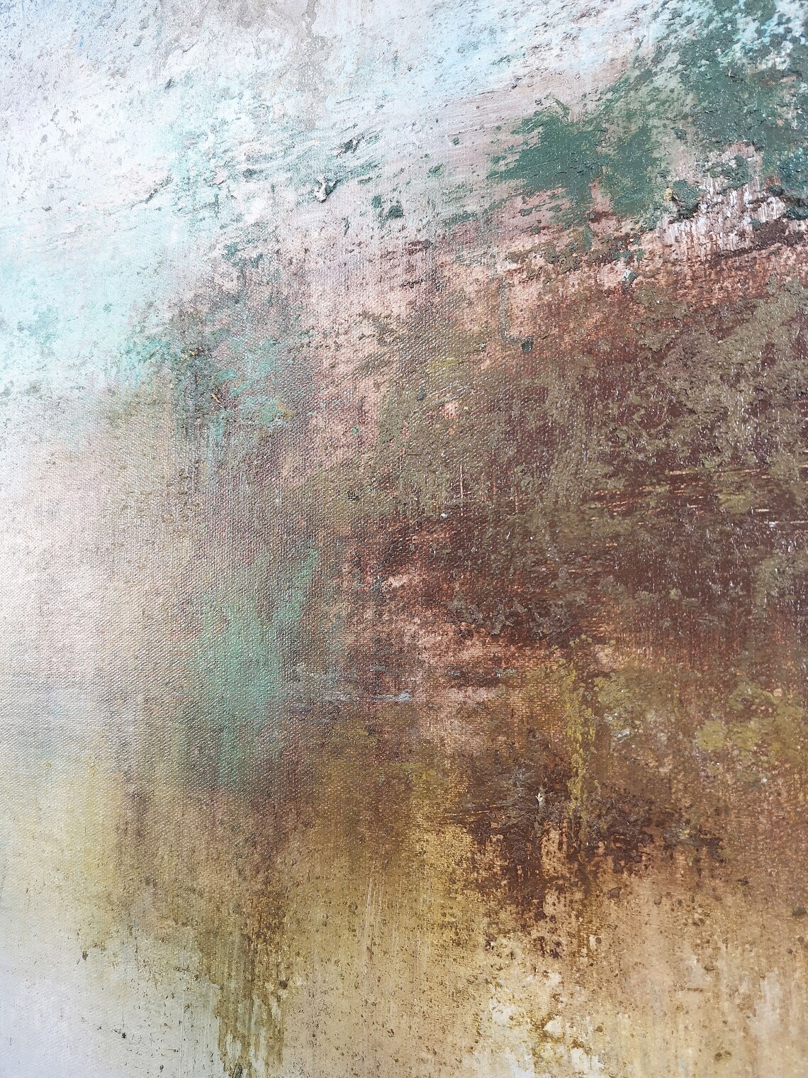 Large Texture Abstract Paintingacrylic Abstract Paintingblue - Etsy