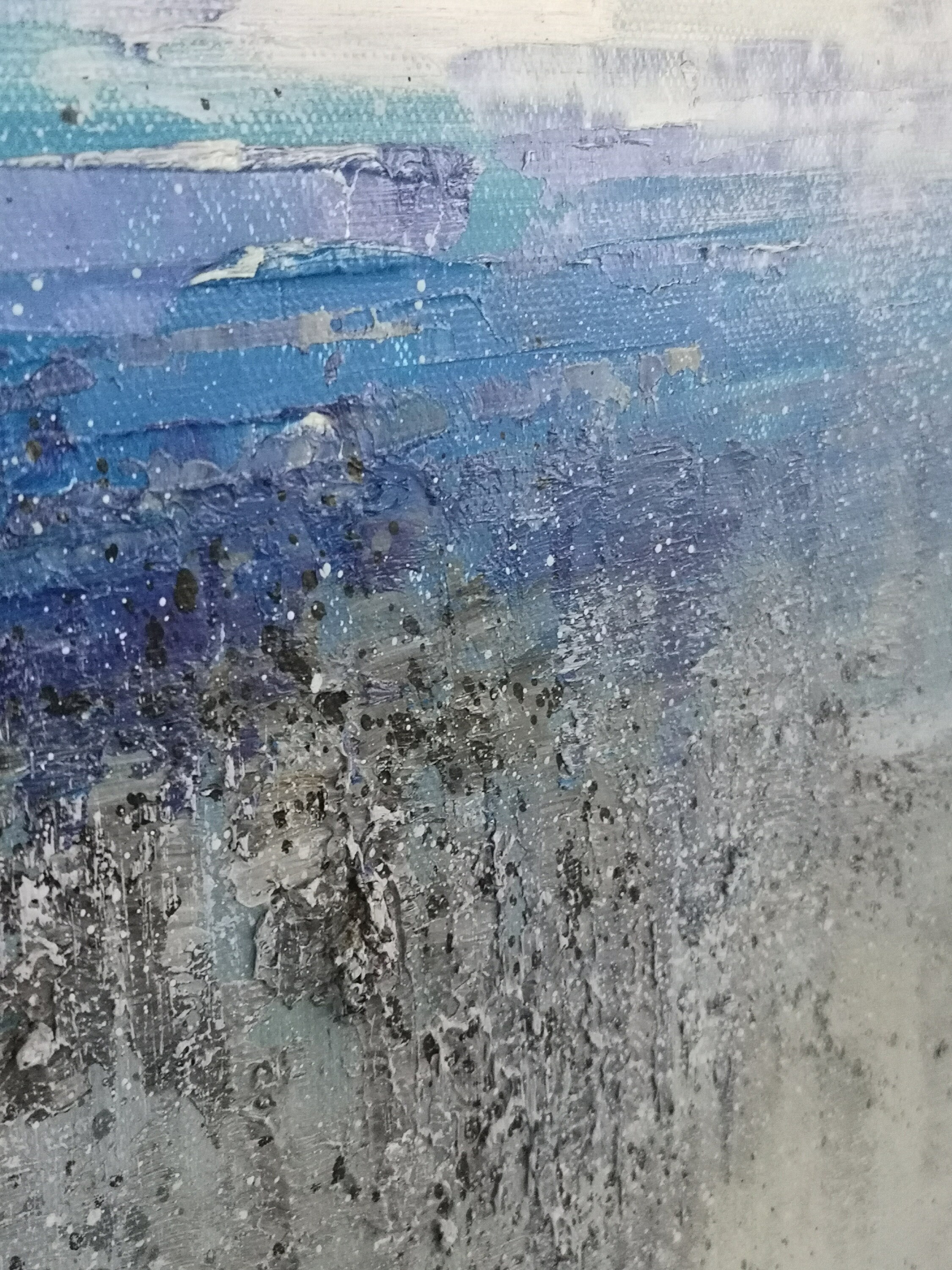 Original Sky Landscape Abstract PaintingBlue Abstract | Etsy