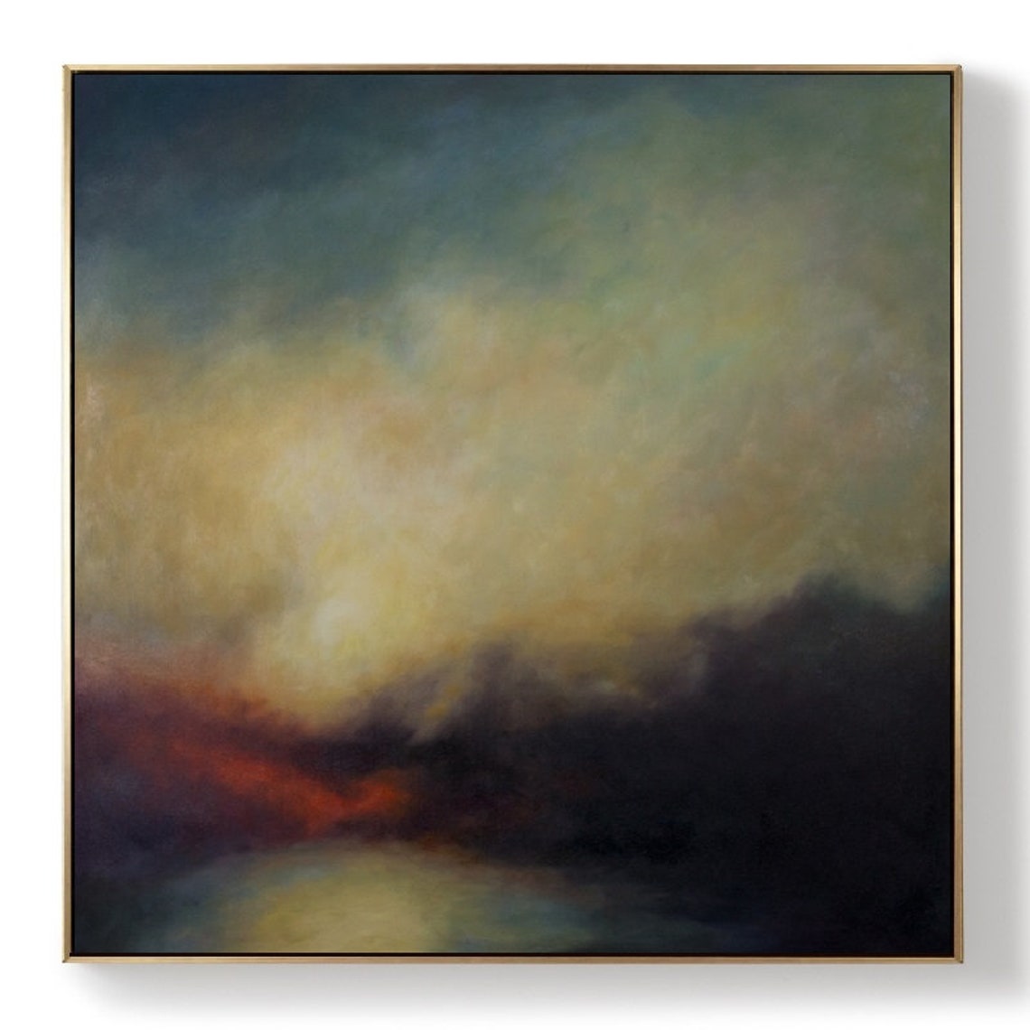 Large Sky Abstract Art Paintingcanvas Oil Paintingheavy Rain - Etsy