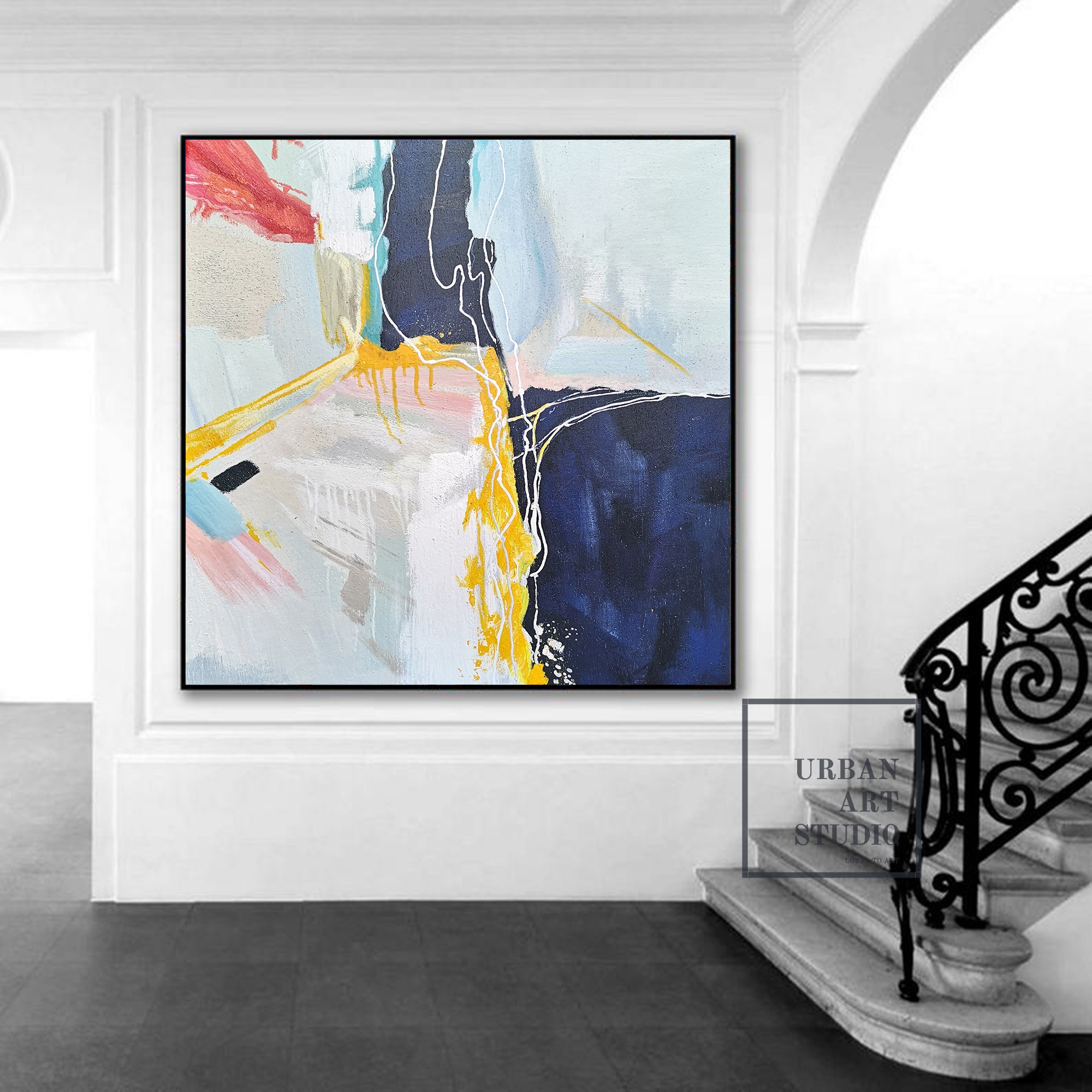 Large Abstract Painting Original Abstract Painting | Etsy