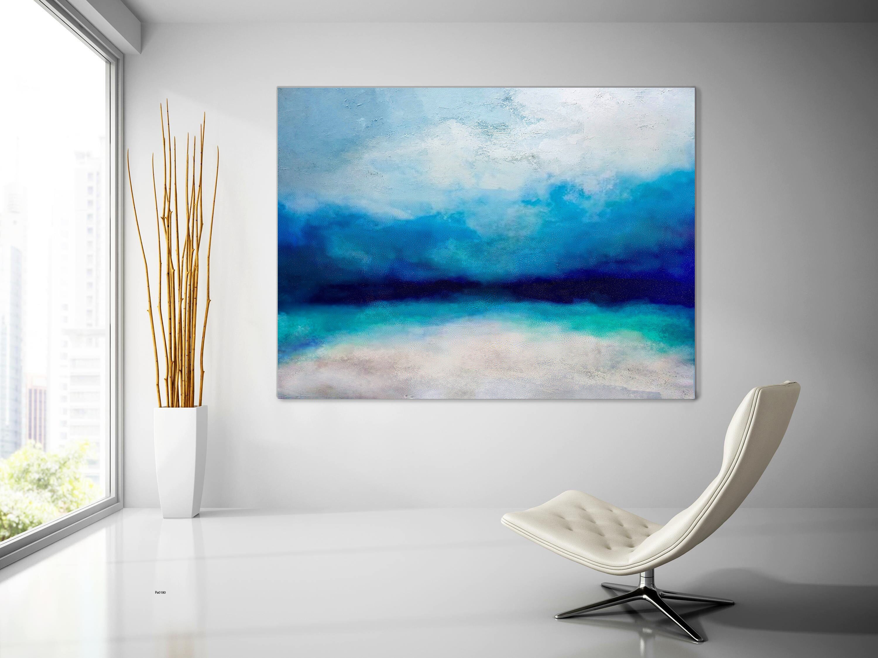 Large Wall Sea Painting Large Ocean Canvas Oil Painting - Etsy