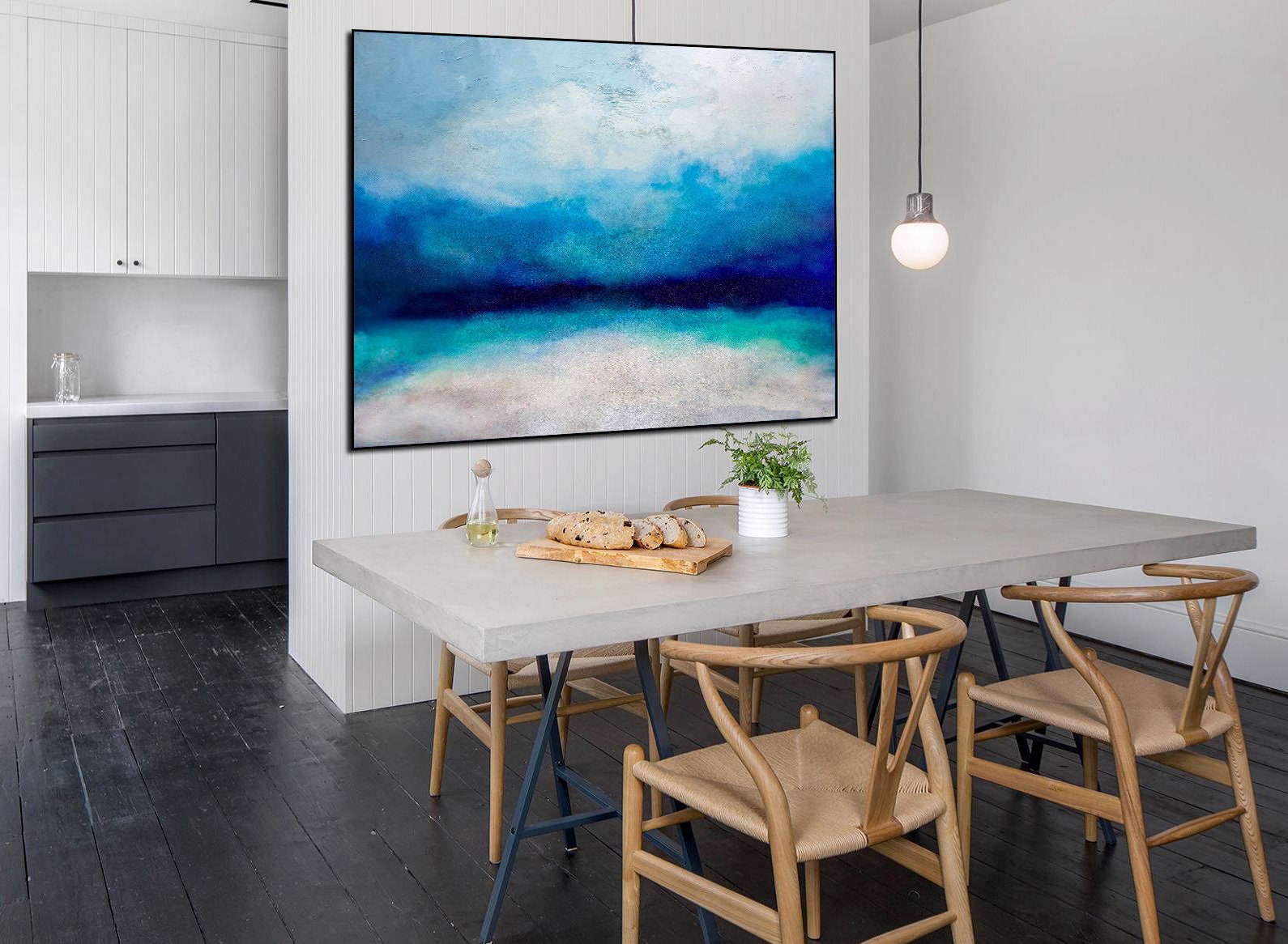 Large Wall Sea Painting Large Ocean Canvas Oil Painting - Etsy