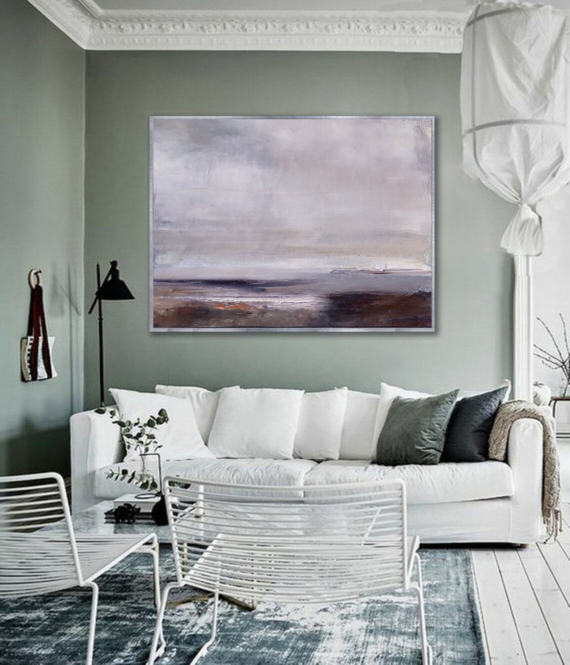 Large Sky Abstract Art Paintingsky Landscape Paintinglarge - Etsy