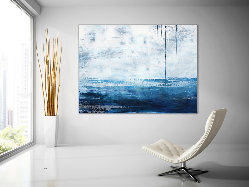 Original Abstract Canvas Wall Art Office Decorbeige Painting - Etsy