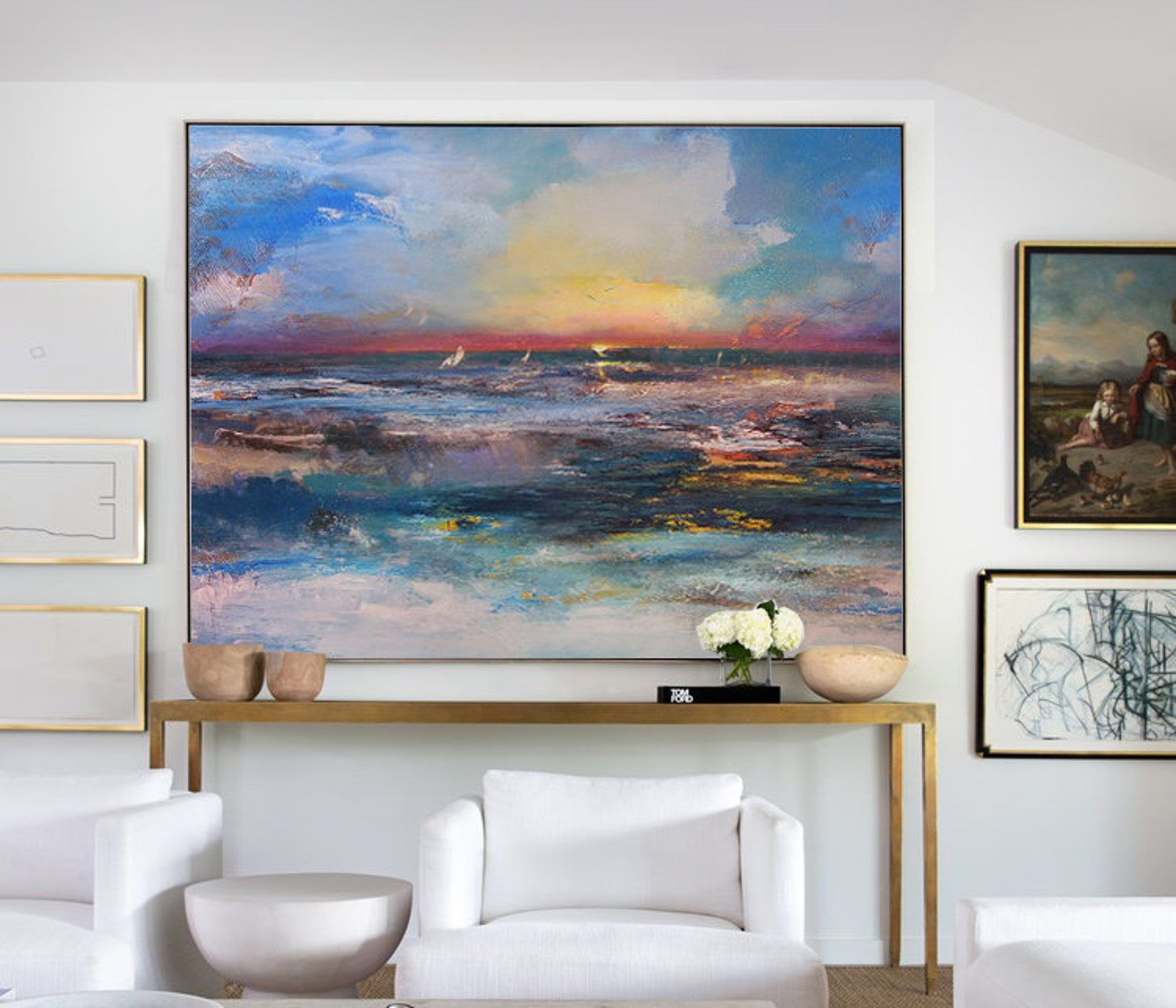 Original Large Sea Level Landscape Paintingsea Landscape - Etsy
