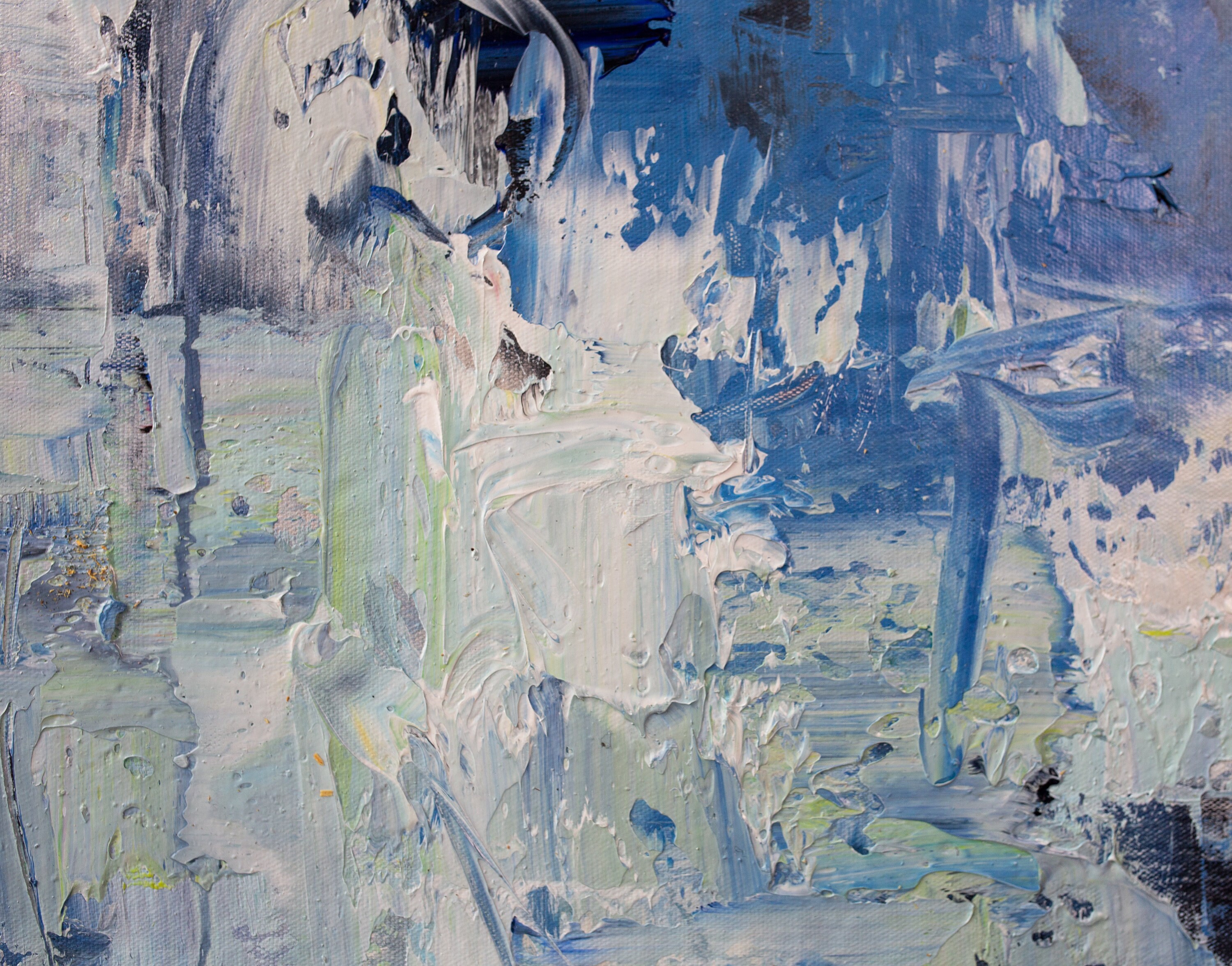 Acrylic PaintingLarge Abstract ArtOriginal Blue Sky Abstract | Etsy