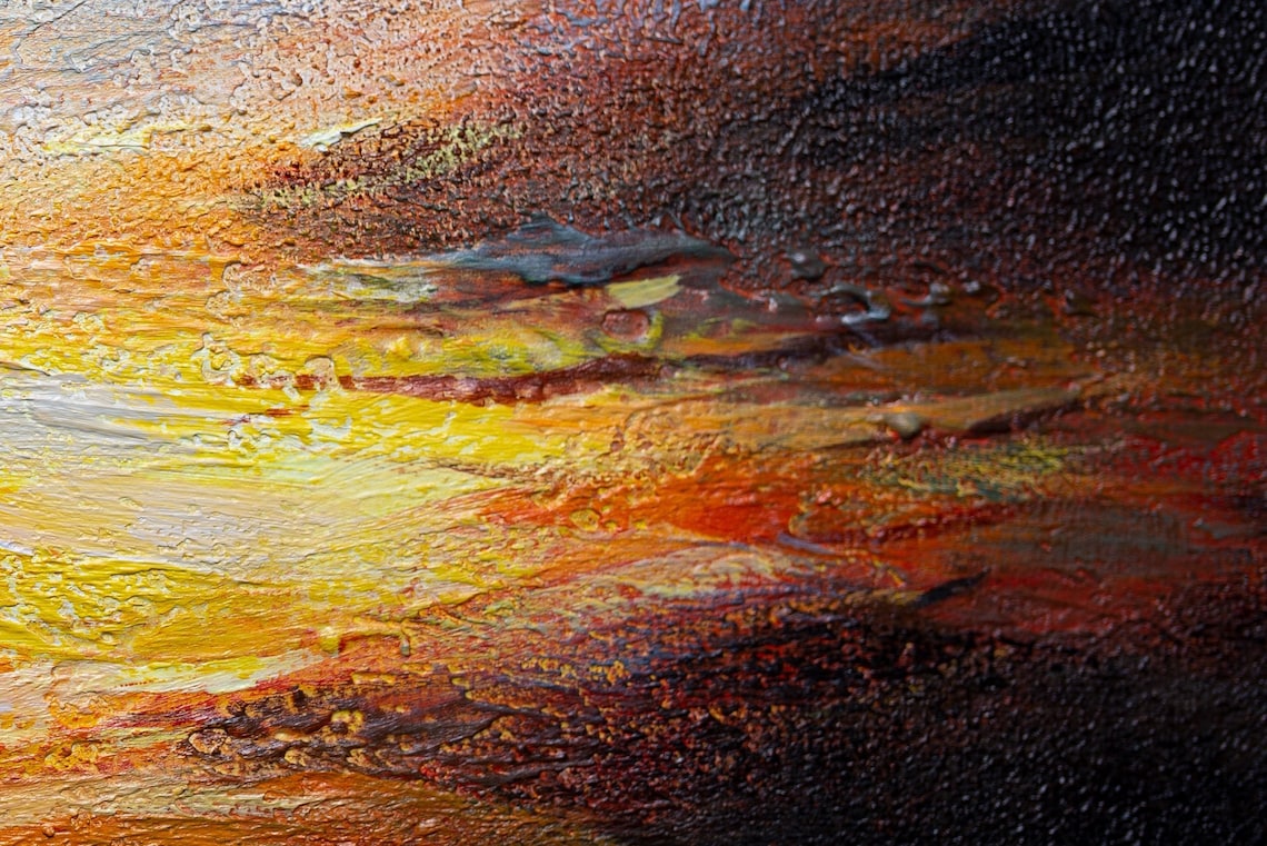 Sky Abstract Paintingoriginal Natural Landscape - Etsy