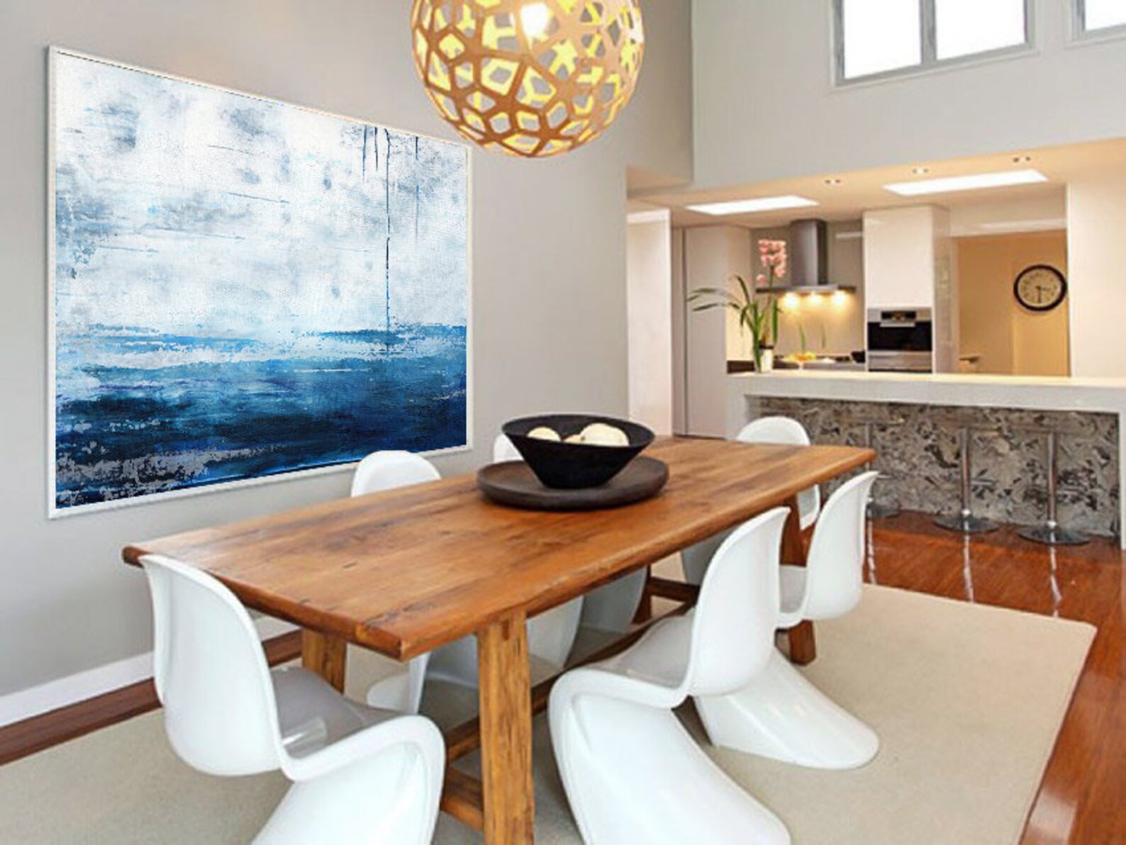 Original Abstract Canvas Wall Art Office DecorBeige Painting | Etsy