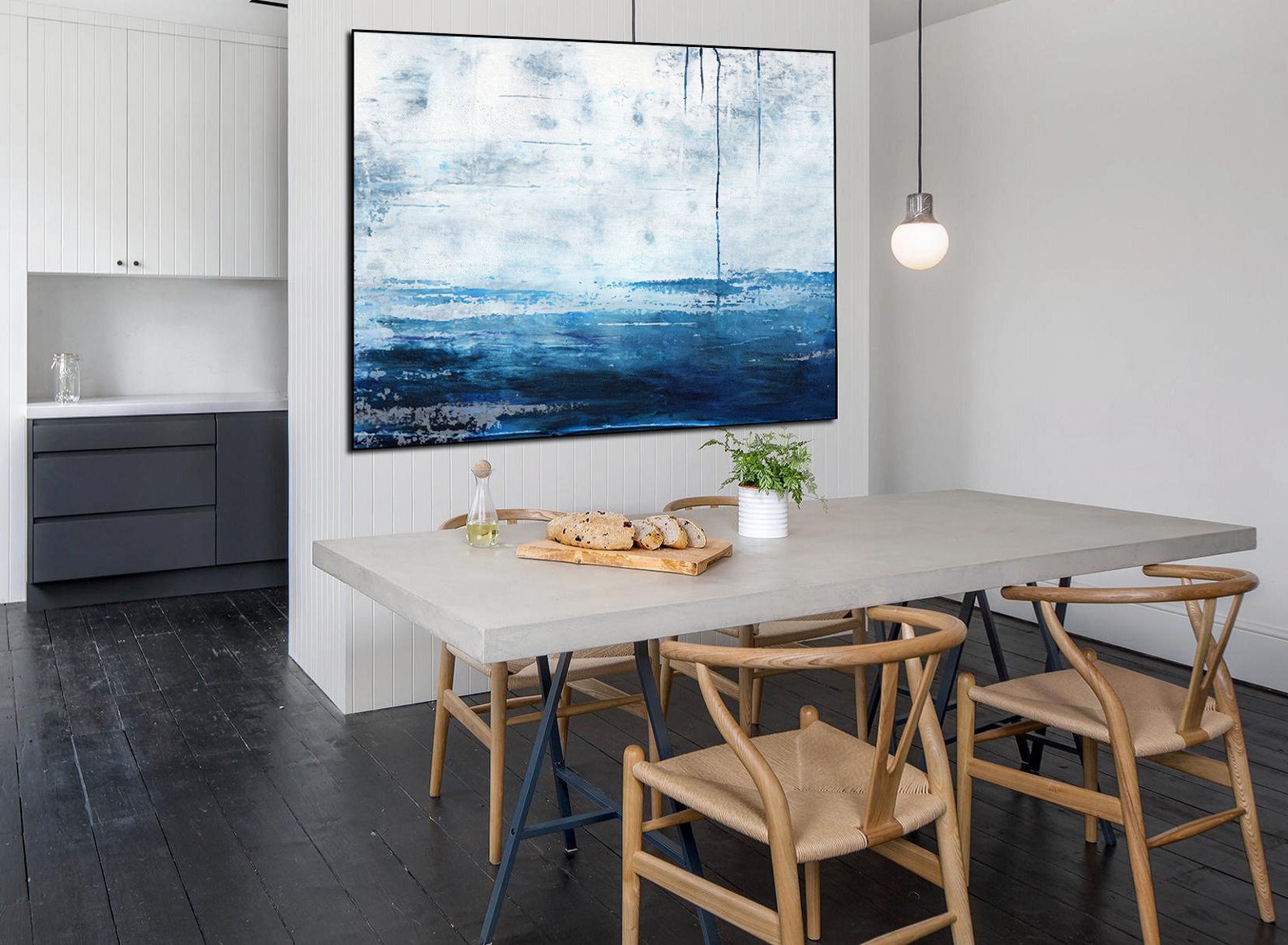 Original Abstract Canvas Wall Art Office DecorBeige Painting | Etsy