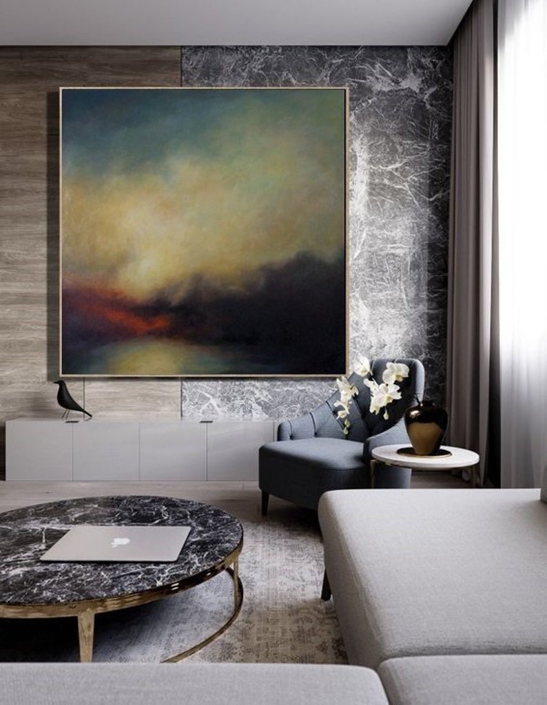Sky Abstract Art PaintingLarge Canvas Oil PaintingNature | Etsy España