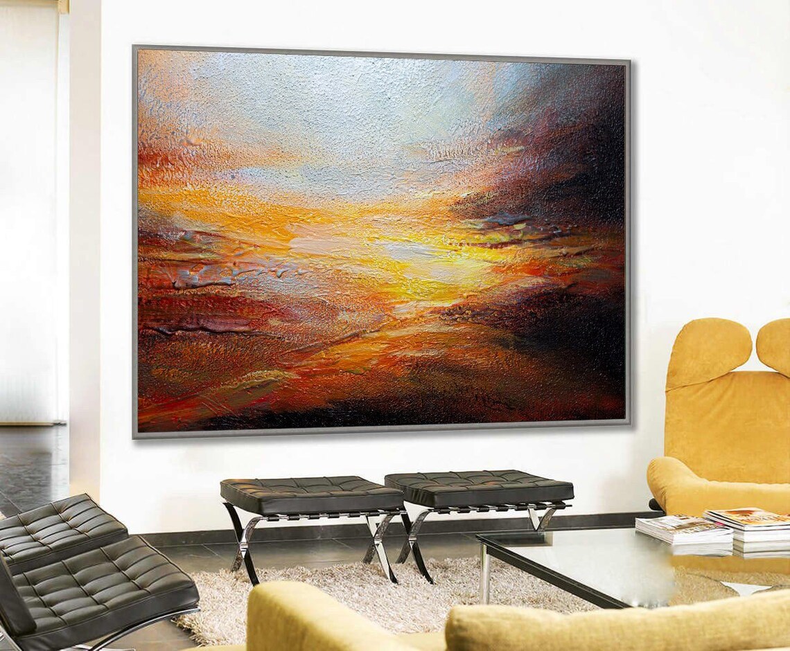 Sky Abstract Paintingoriginal Natural Landscape - Etsy