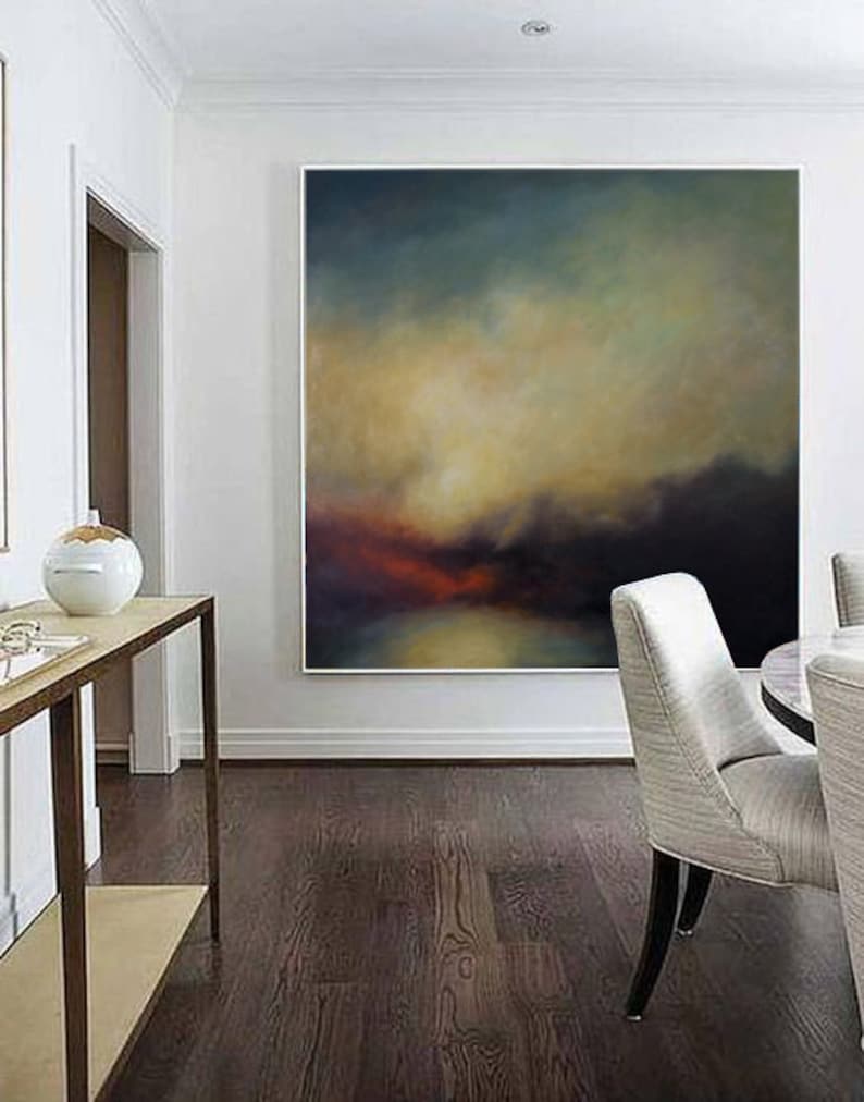 Sky Abstract Art PaintingLarge Canvas Oil PaintingNature | Etsy España