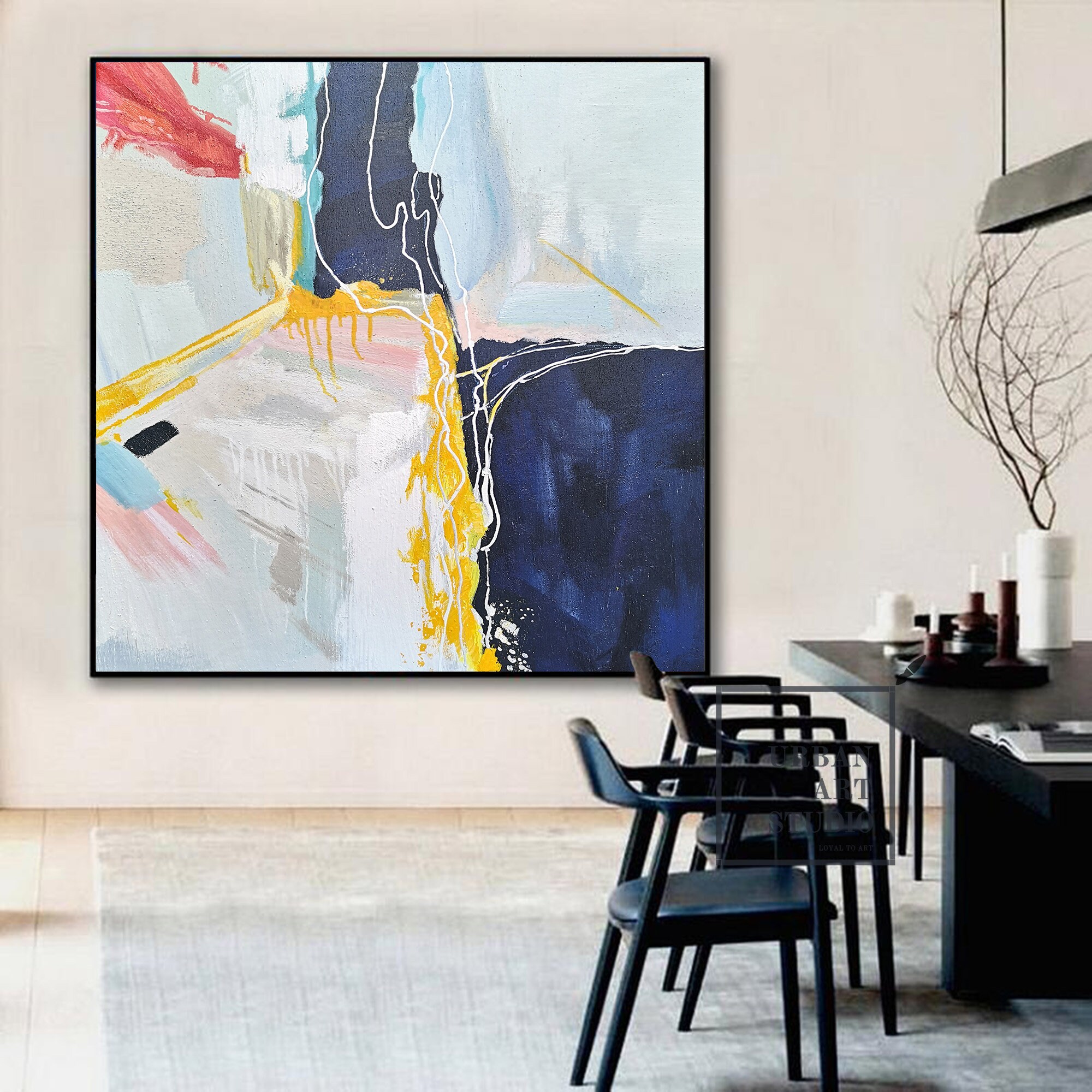 Large Abstract Painting Original Abstract Painting | Etsy