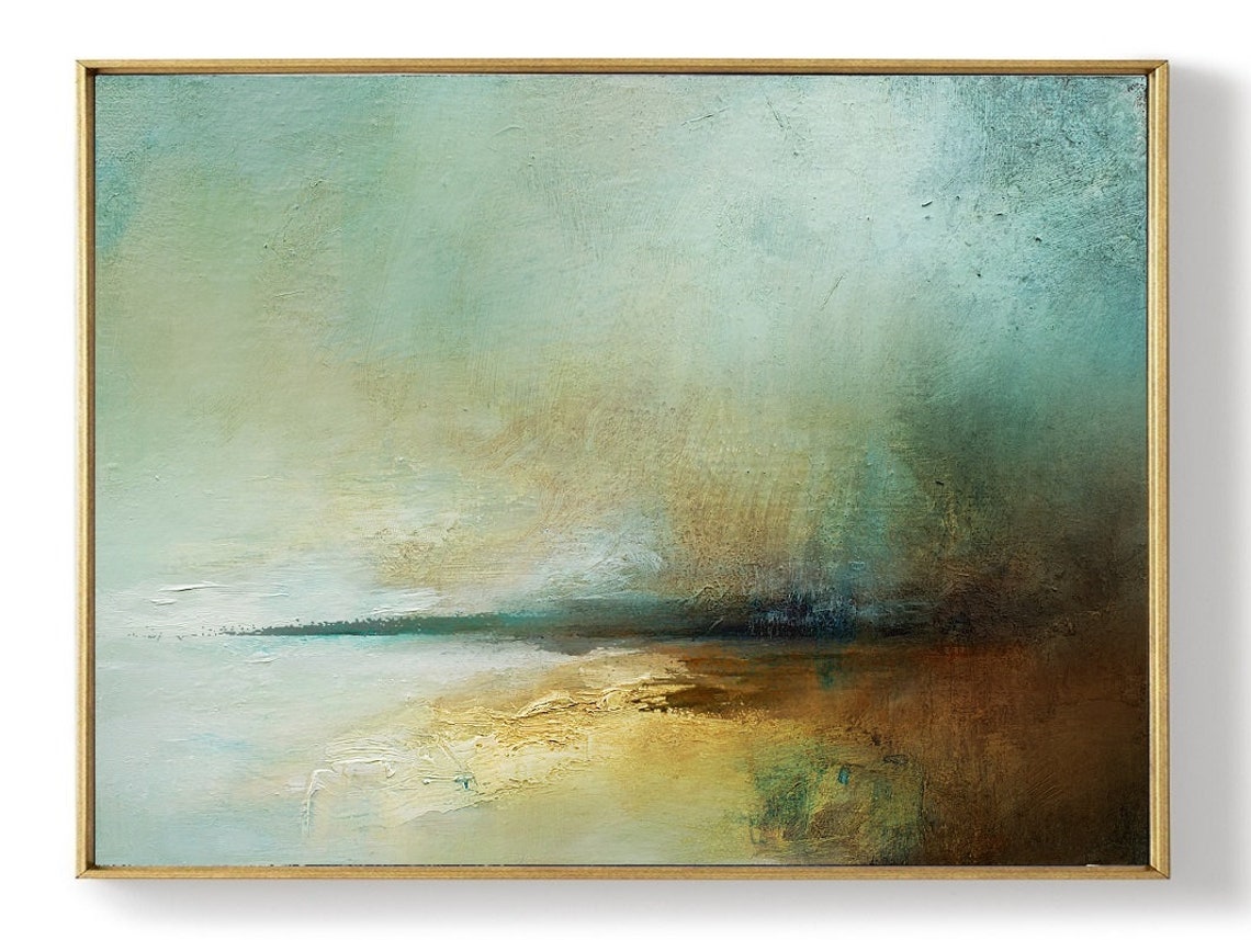 Sky Abstract Painting on CanvasLarge Abstract Art Oil | Etsy