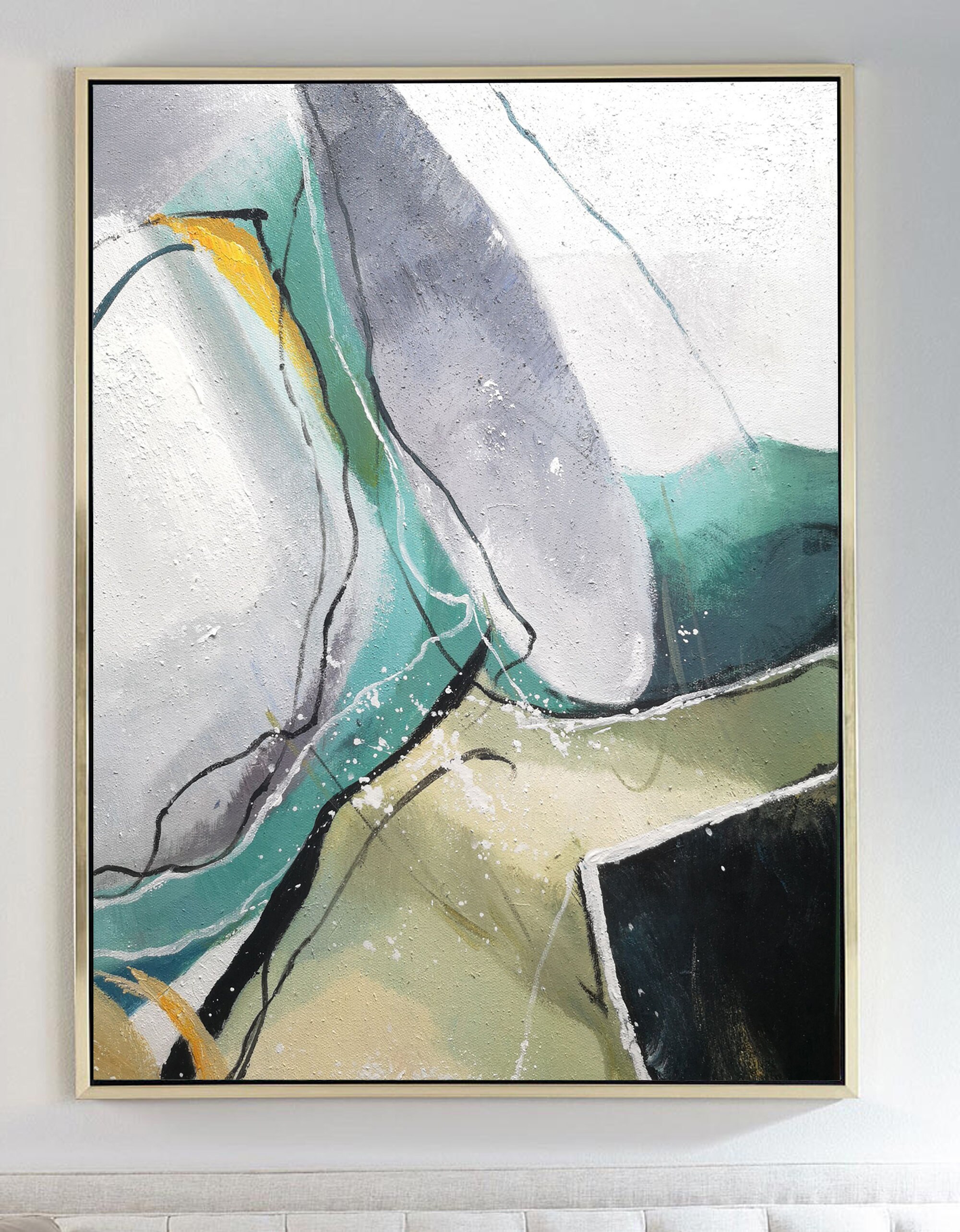 Original Abstract Painting Minimalist Abstract Painting | Etsy