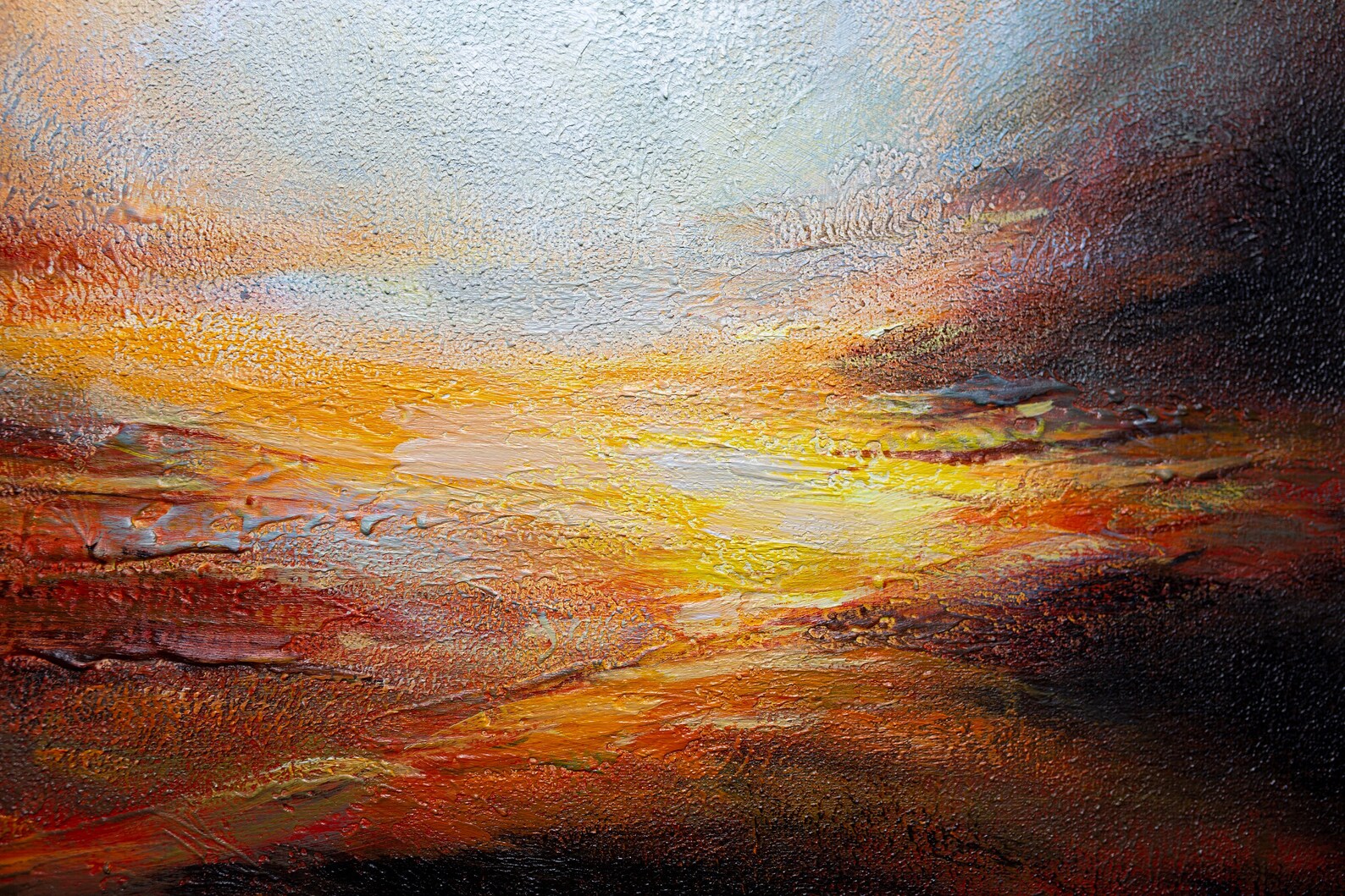 Sky Abstract Painting,original Natural Landscape Painting,large Wall ...