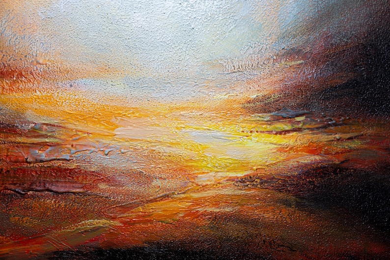 Sky Abstract Paintingoriginal Natural Landscape - Etsy