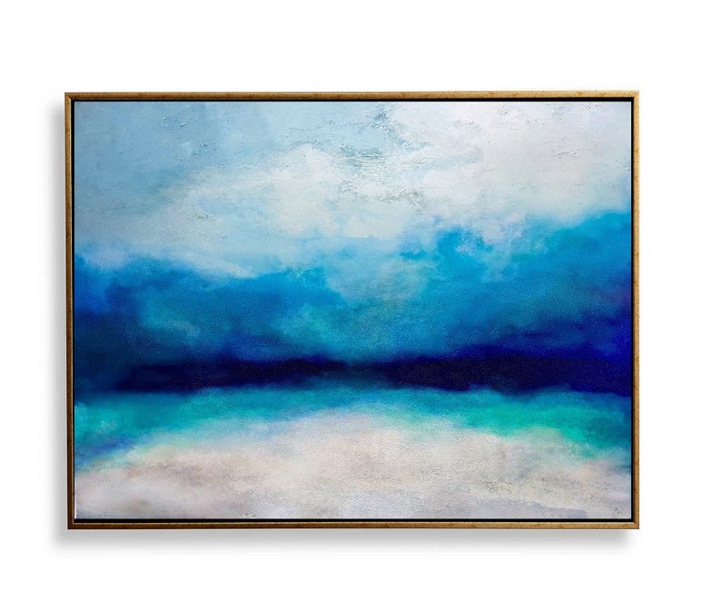 Large Wall Sea Painting Large Ocean Canvas Oil Painting - Etsy