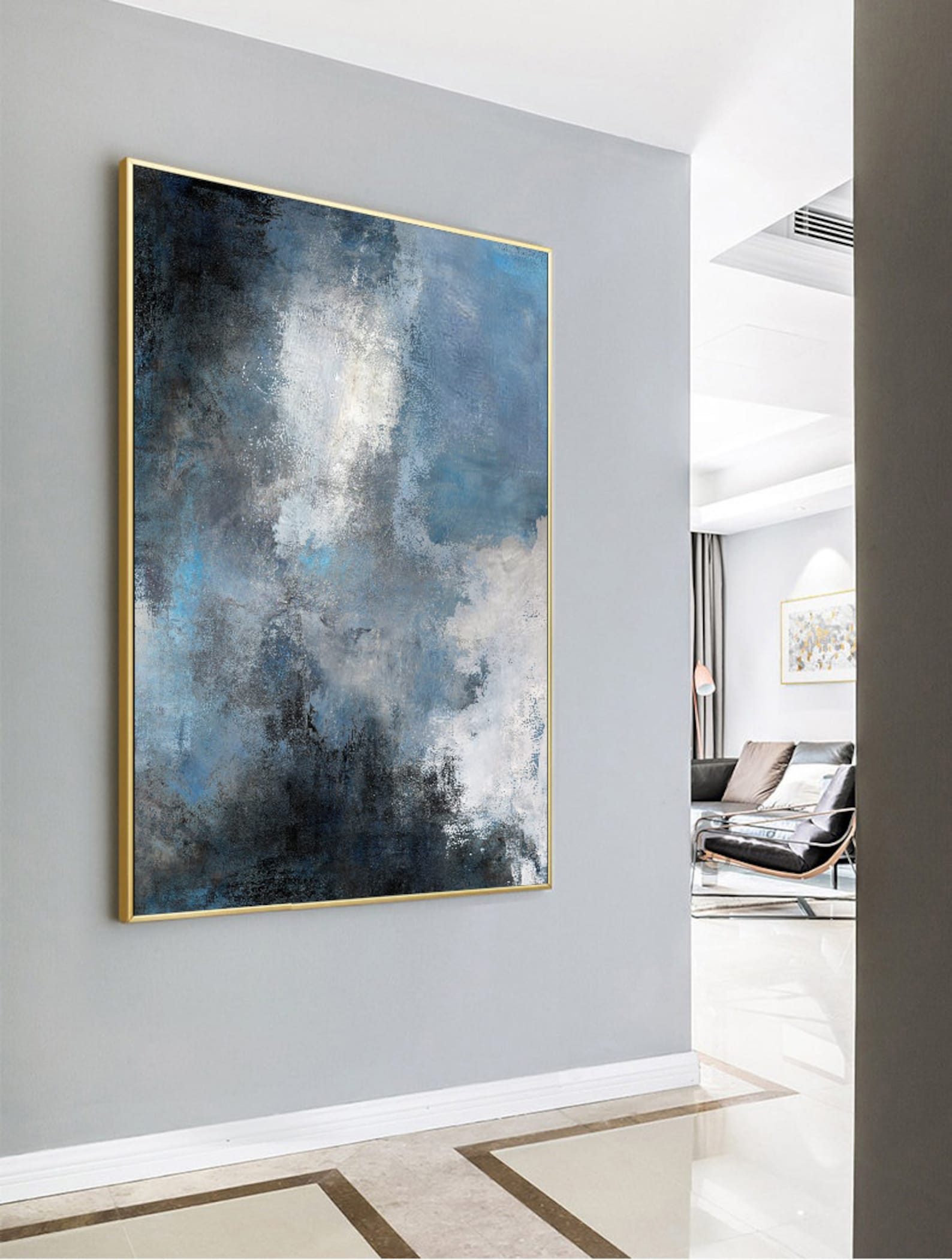 Original Blue Sky Abstract Paintinglarge Abstract Skylarge - Etsy UK
