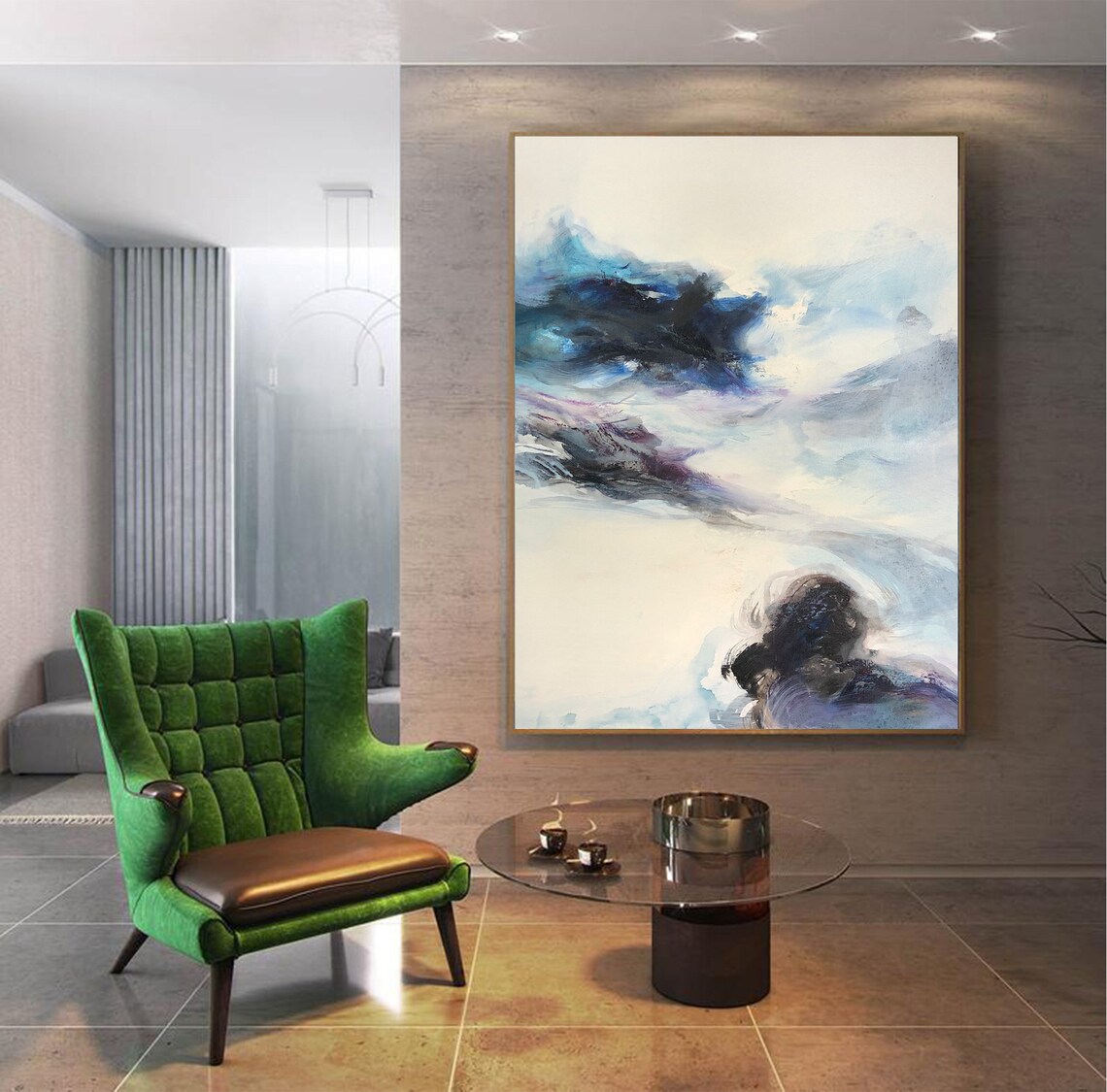 Original Large Abstract Sky Abstract Art Paintinglargecloud | Etsy