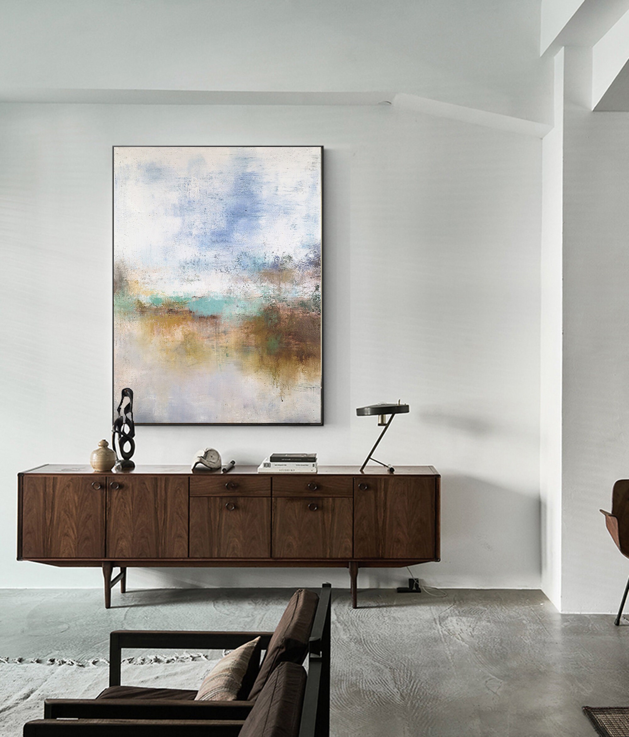 Landscape Abstract Painting Brown Abstract Painting Original - Etsy UK