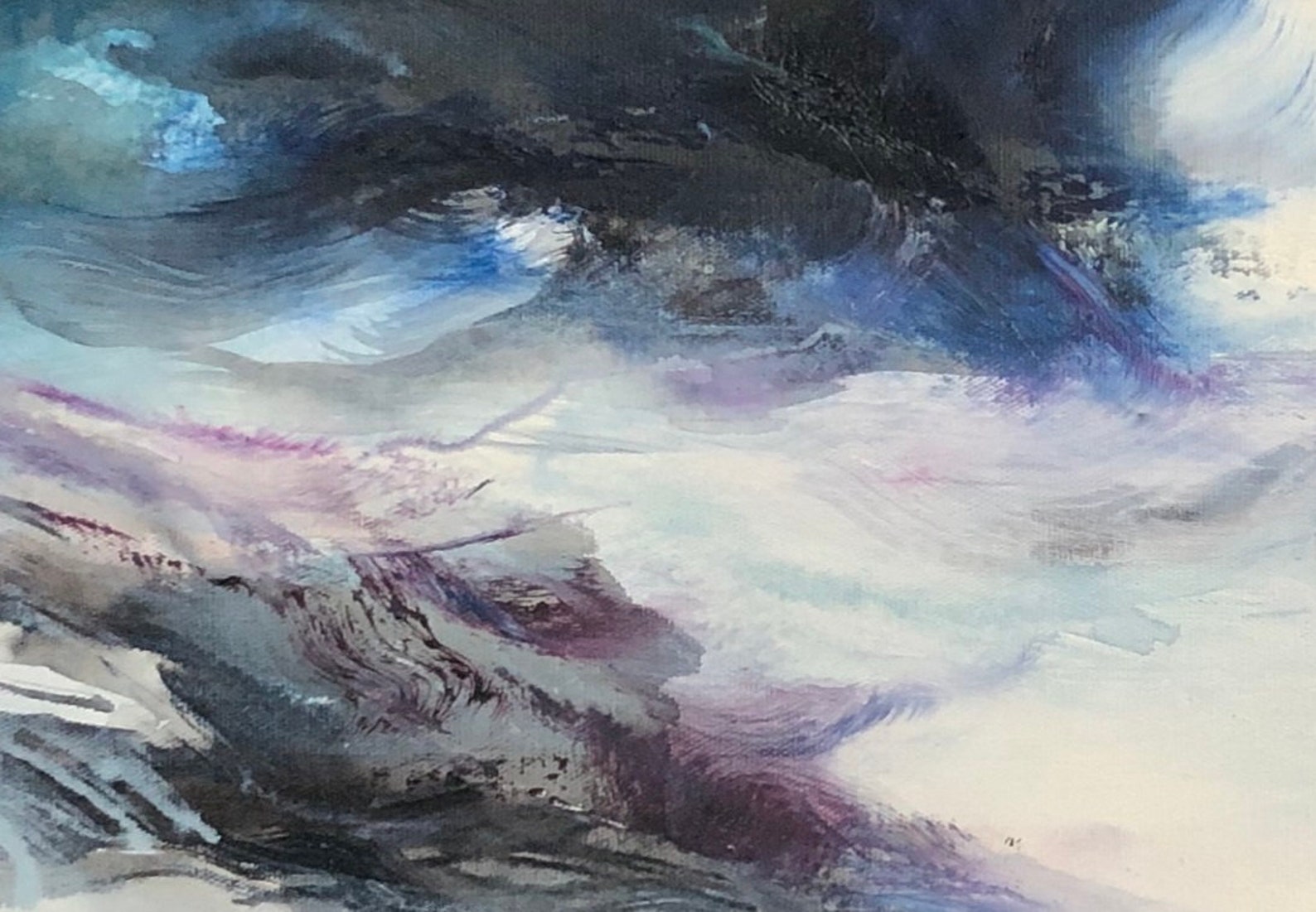 Original Large Abstract Sky Abstract Art Paintinglargecloud | Etsy