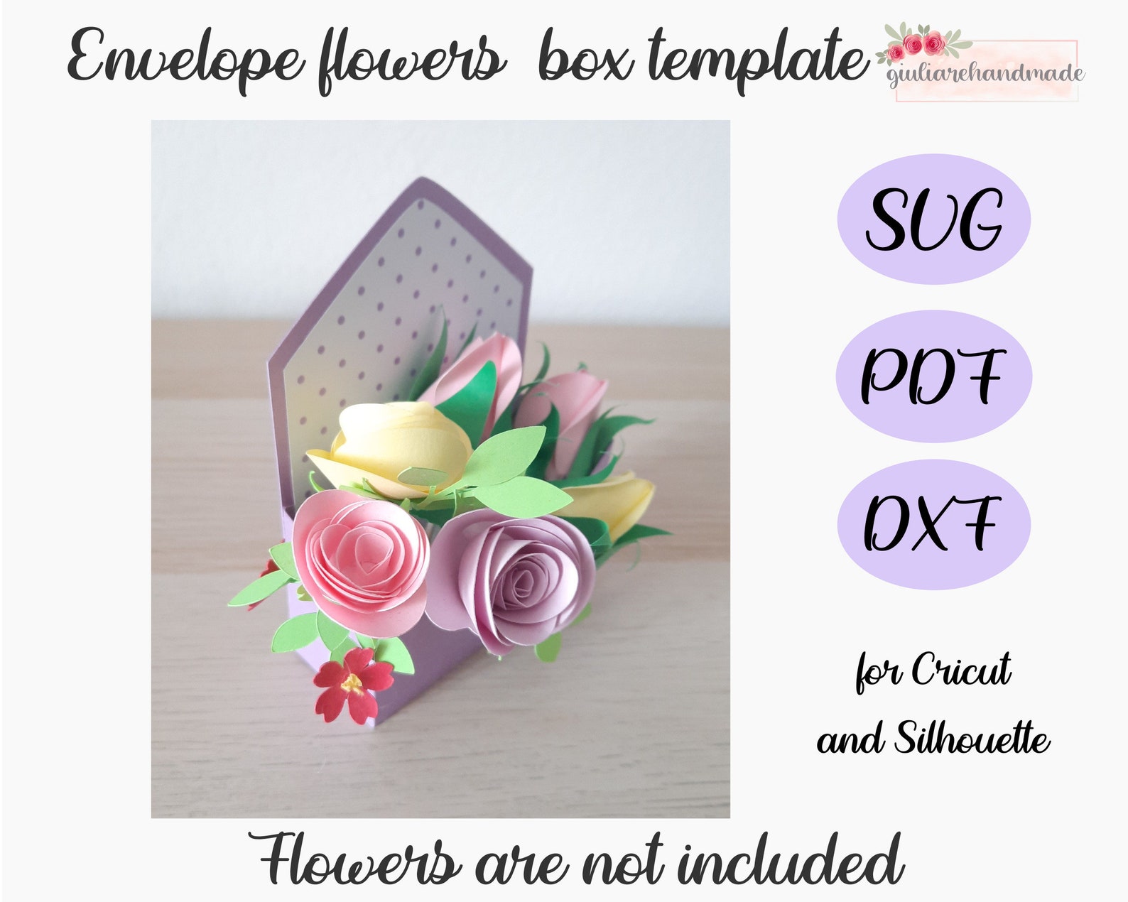 Envelope Template Box Svg Template Big Size Svg Files for - Etsy