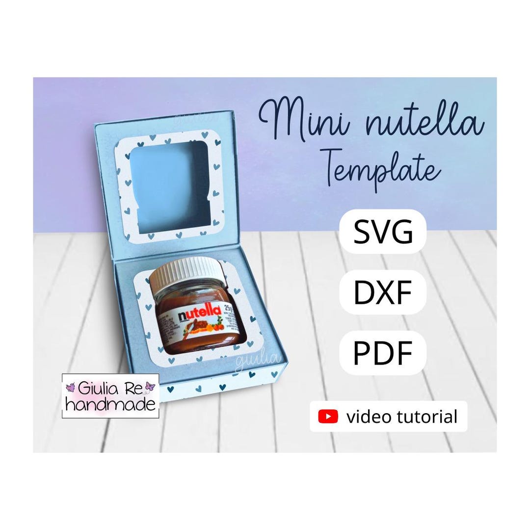 Nutella Box SVG, Svg Files for Cricut and Silhouette, Tutorial for ...