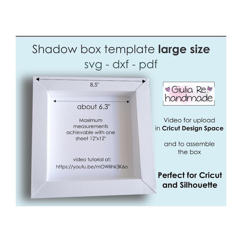 6x6 Box Template - Etsy