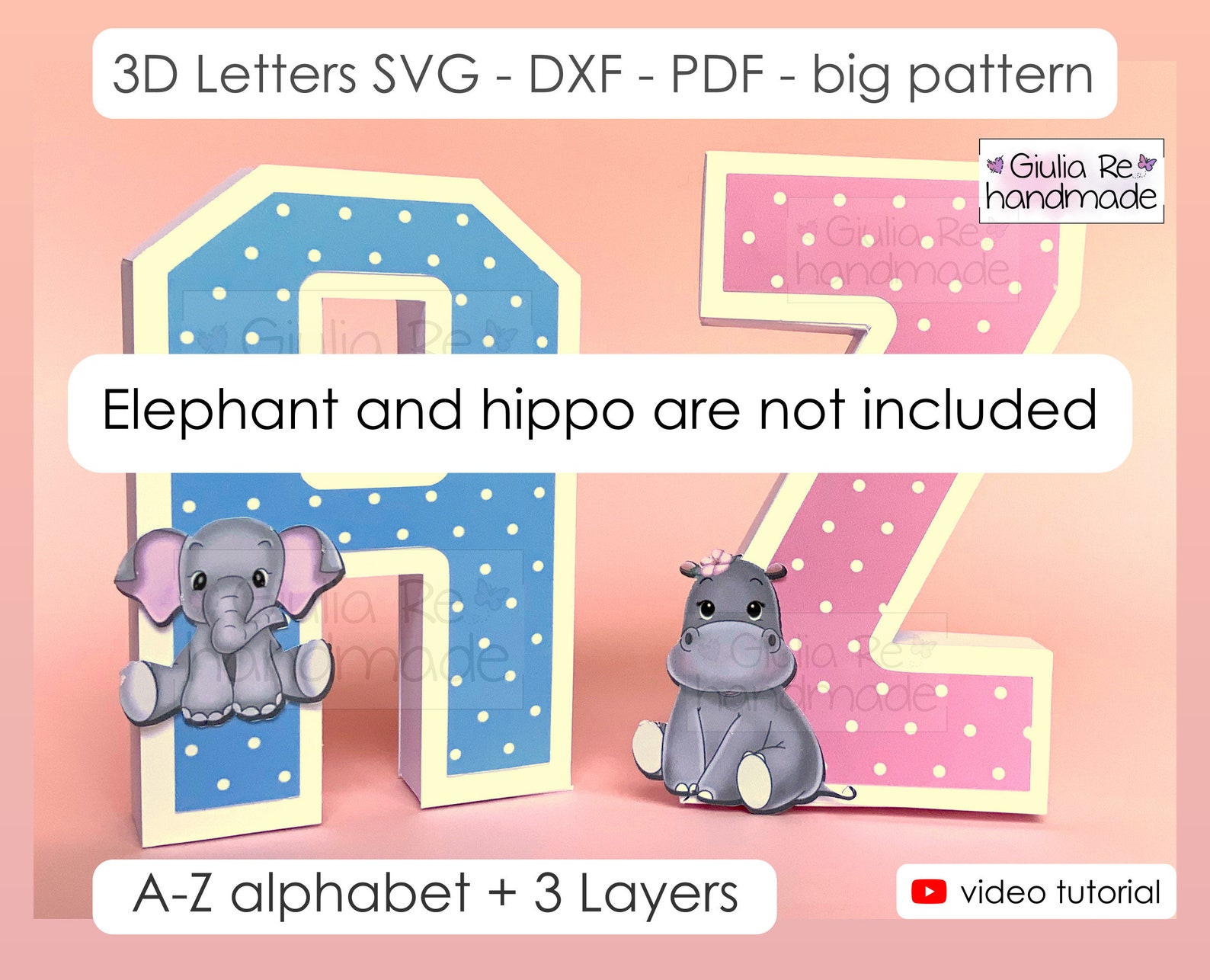 3d Letters Svg 3d Letters Template Cricut Svg Files Layers - Etsy