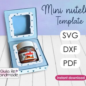 Nutella Box SVG, Svg Files for Cricut and Silhouette, Tutorial for ...