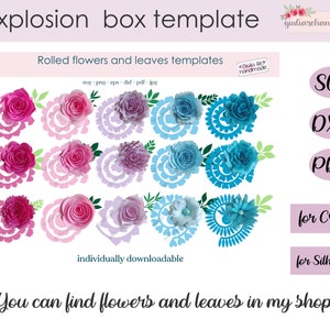 Explosion Box, Box Svg Template, Svg Files for Cricut and Silhouette ...