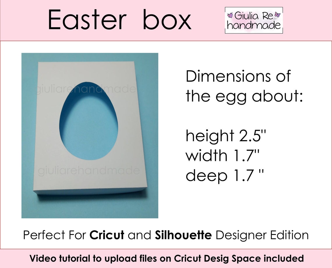 Easter Box Svg Template Svg Files for Cricut and Silhouette - Etsy
