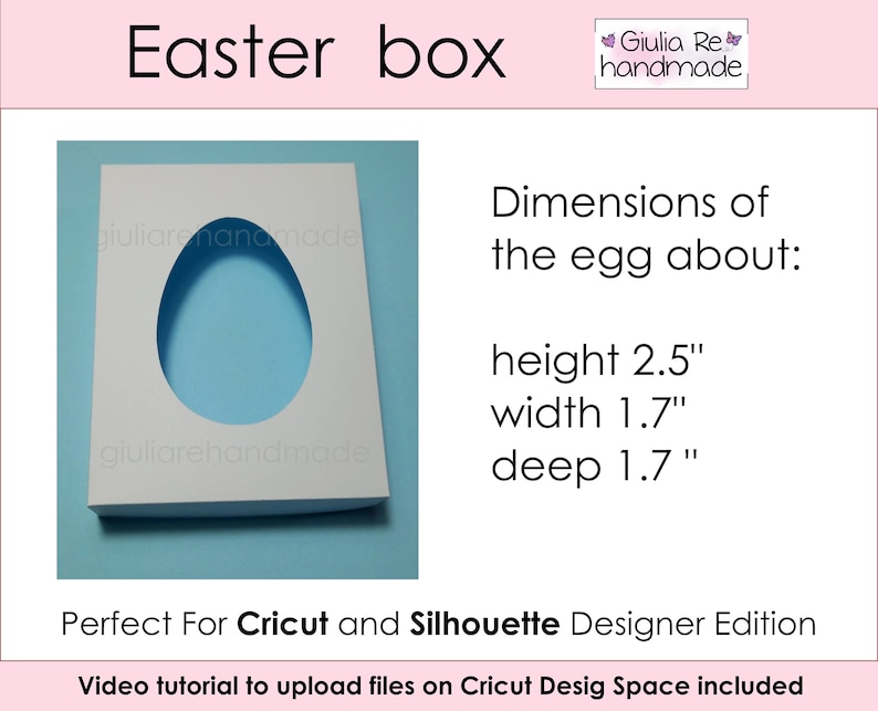 Easter Box Svg Template Svg Files for Cricut and Silhouette - Etsy