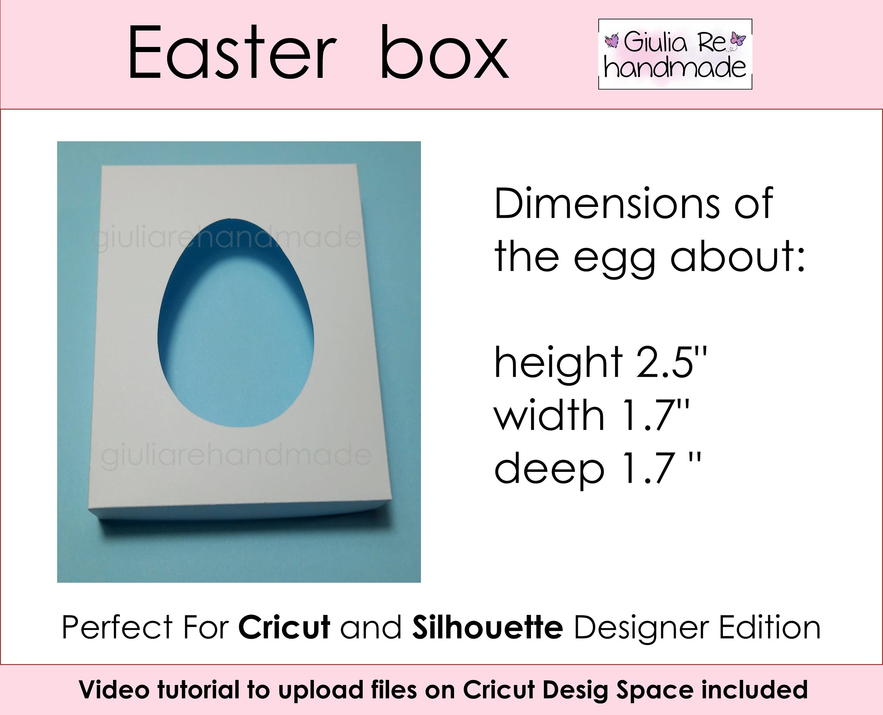 Easter Box Svg Template, Svg Files for Cricut and Silhouette, Tutorial ...