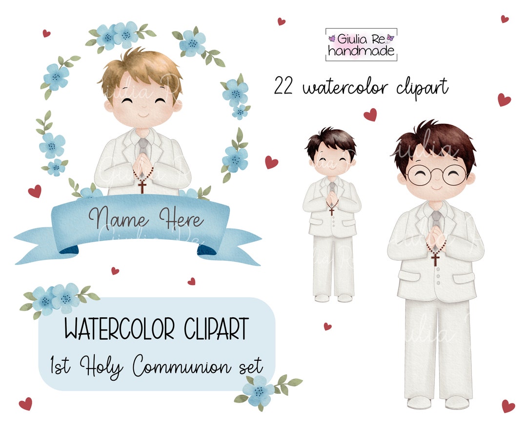 First Communion Clipart, Sublimation, Clipart for Personal and ...