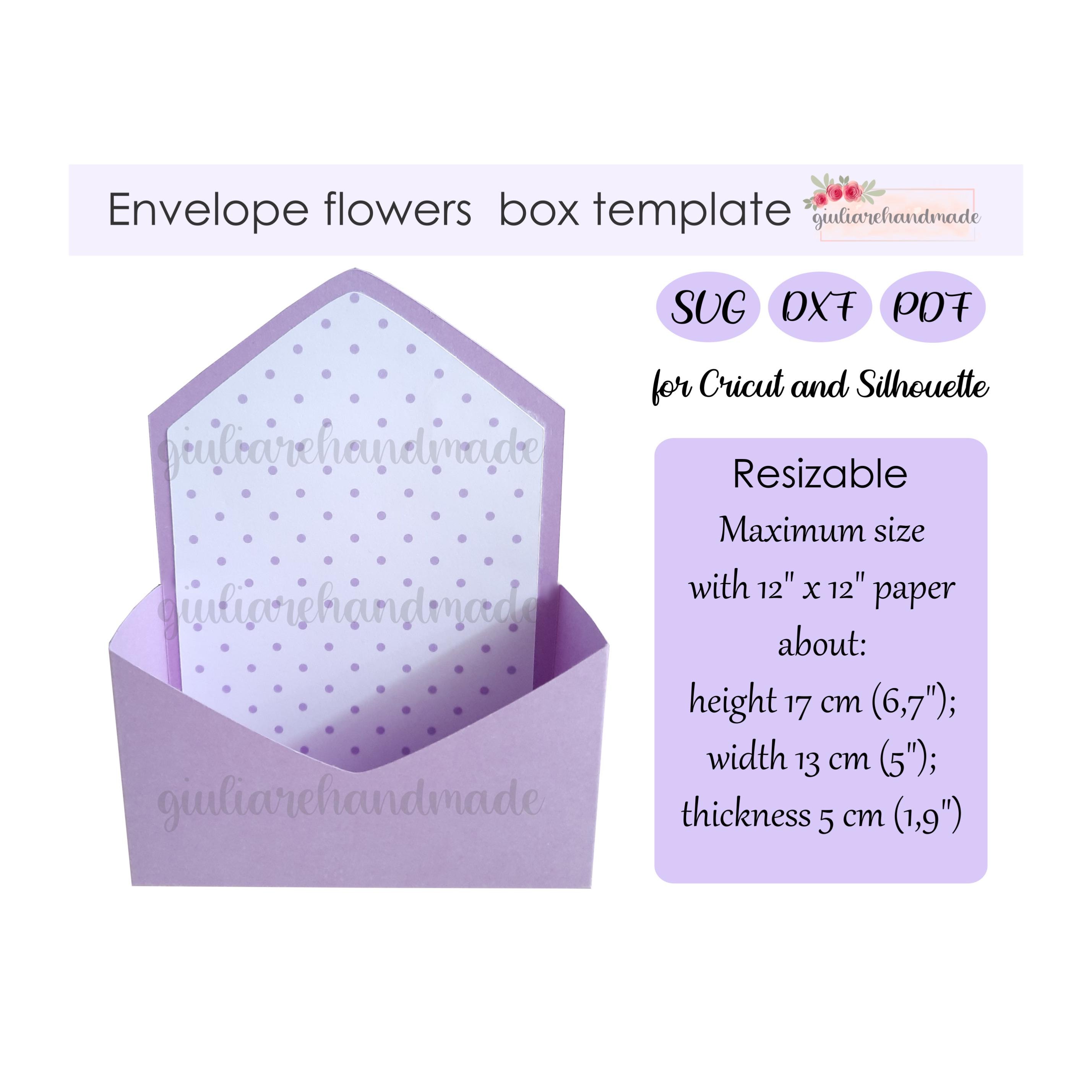 Envelope Template, Box Svg Template, Svg Files for Cricut and ...