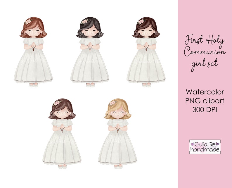 First Communion Clipart, Sublimation, Clipart for Personal and ...