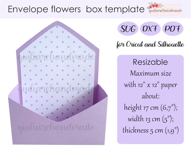 Envelope Template Box Svg Template Svg Files for Cricut and - Etsy