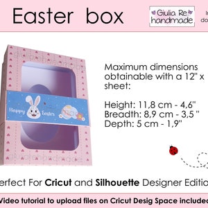 Easter Box Svg Template, Svg Files for Cricut and Silhouette, Tutorial ...