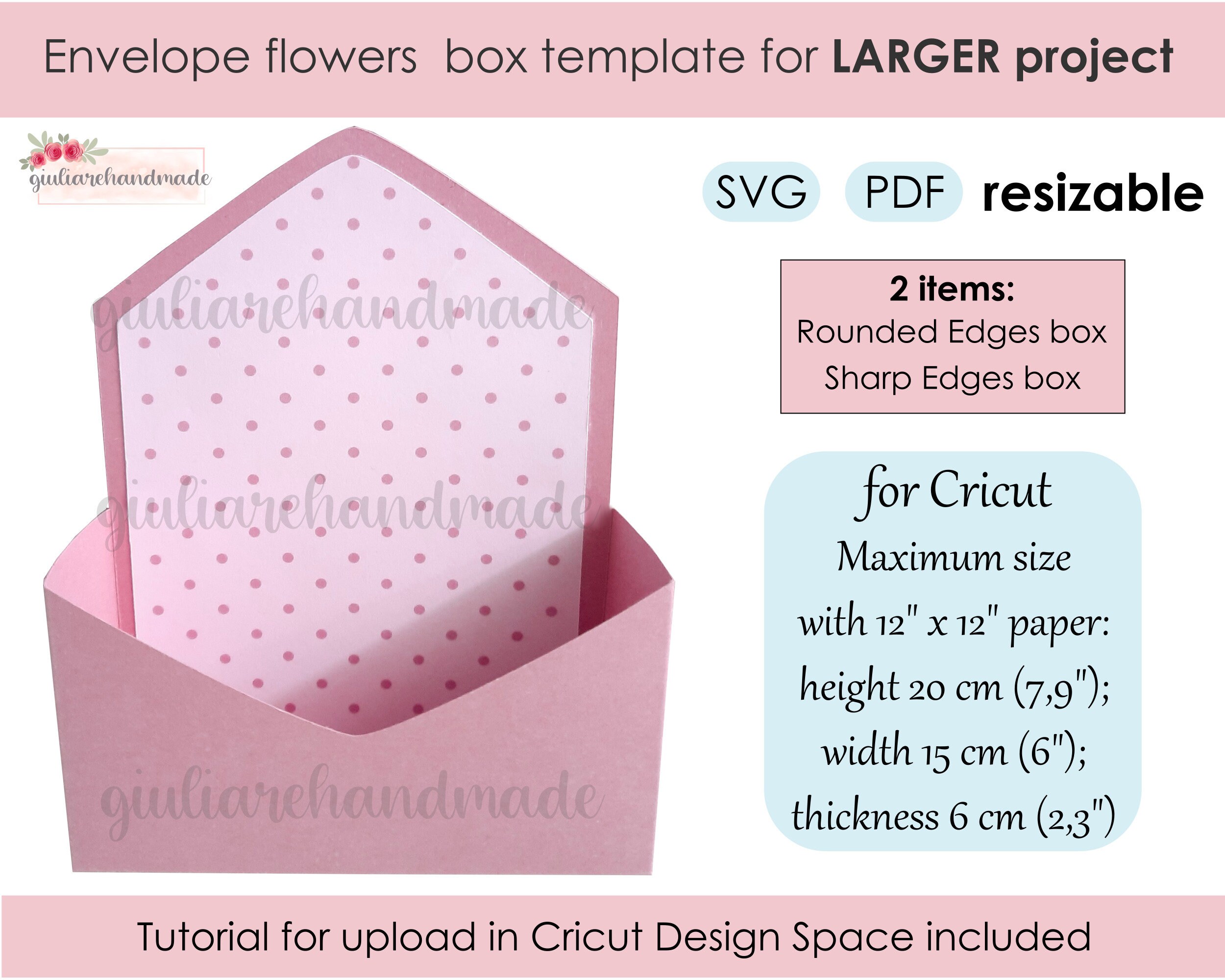 Envelope template box svg template Larger Project svg | Etsy Envelope template box svg template Larger Project svg | Etsy