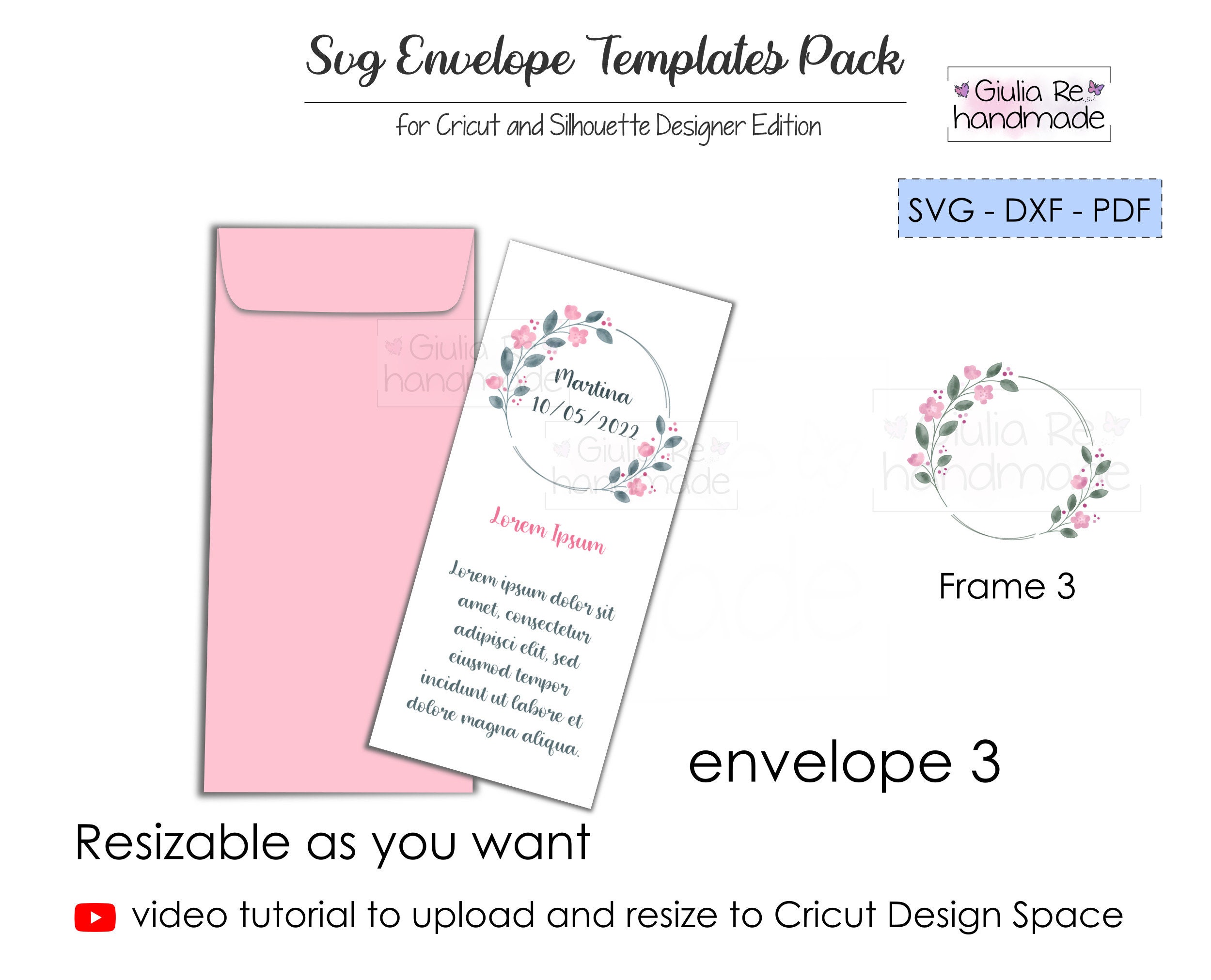 Envelope Templates Svg Files for Cricut Envelope Svg Video - Etsy