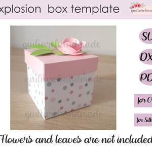 Explosion Box, Box Svg Template, Svg Files for Cricut and Silhouette ...