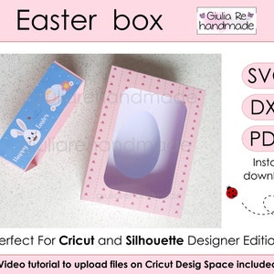 Easter Box Svg Template, Svg Files for Cricut and Silhouette, Tutorial ...
