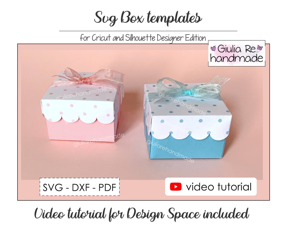 Box Template Svg, Gift Box Svg, Video Tutorial for Upload in Cricut ...
